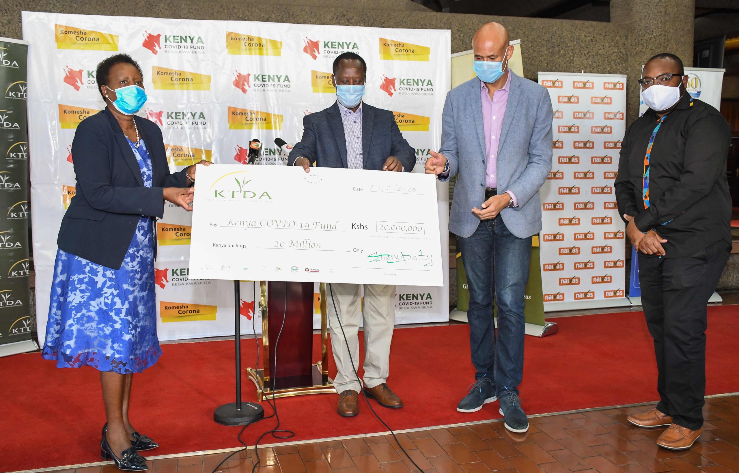 KTDA DONATES KSHS 20 MILLION TO COVID-19 FUND - Hope Media